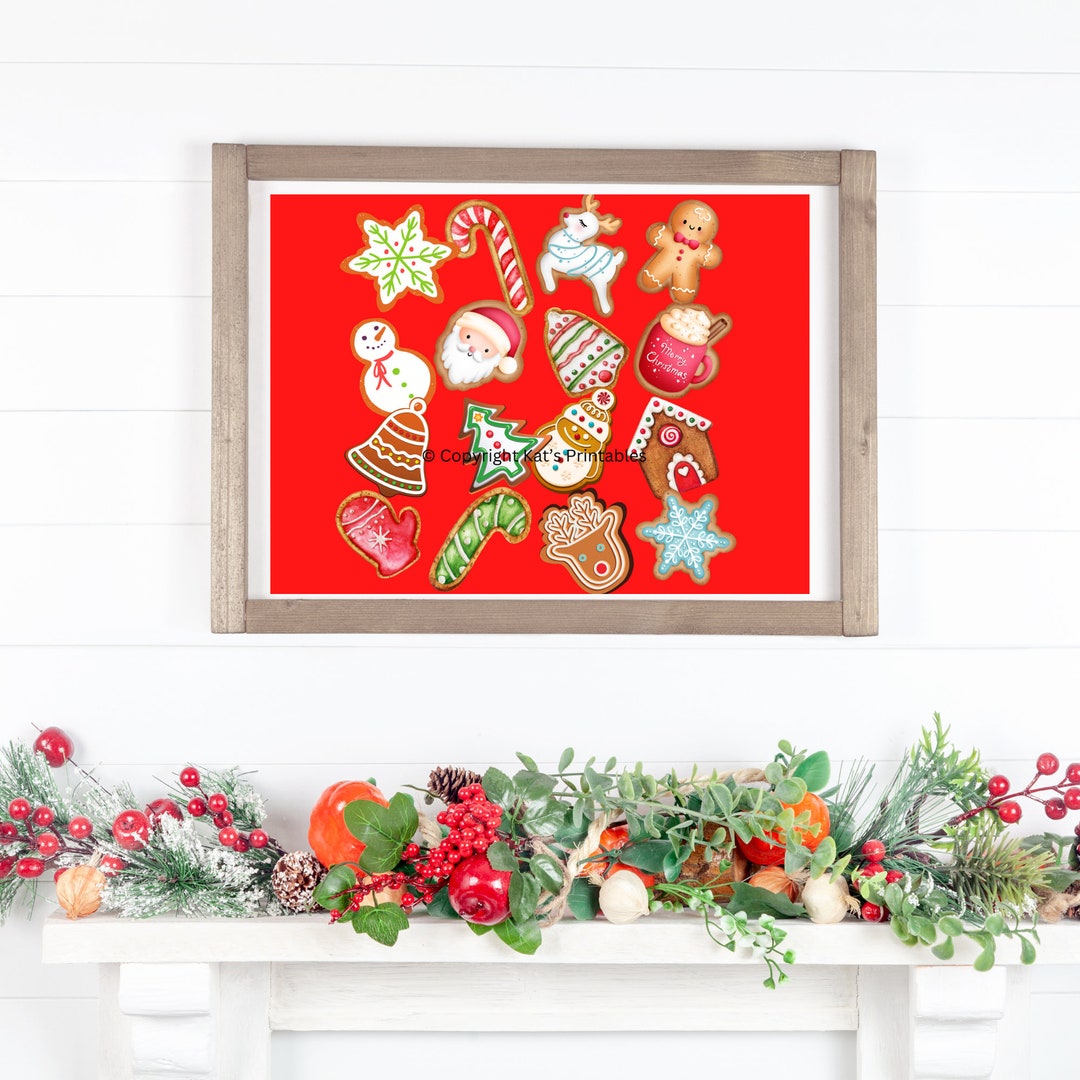 Christmas Art Print 10x8in INSTANT Download - Etsy