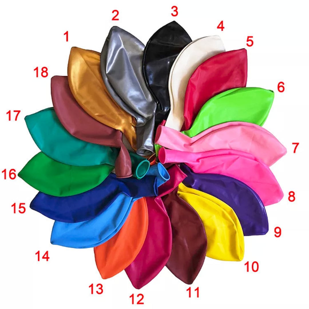 36 Giant Latex Balloons Assorted Colours Arch Balloon - Etsy