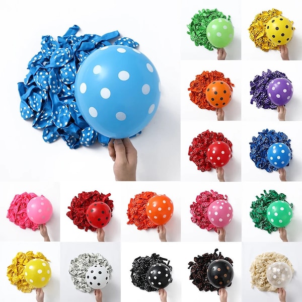 Polka Dot Balloons - Etsy