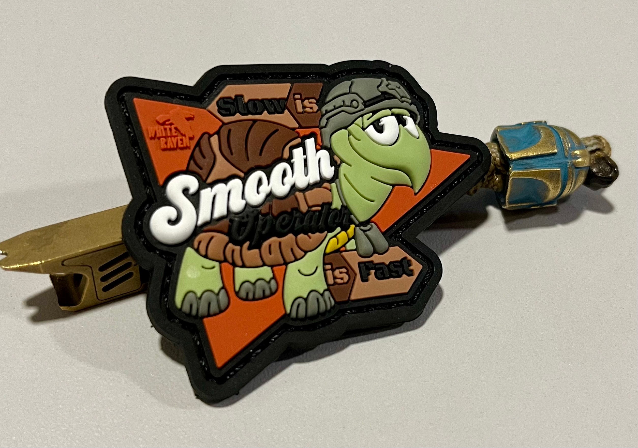 Tactical Turtle PVC Patch – "slow is Smooth" Morale Badge - Etsy