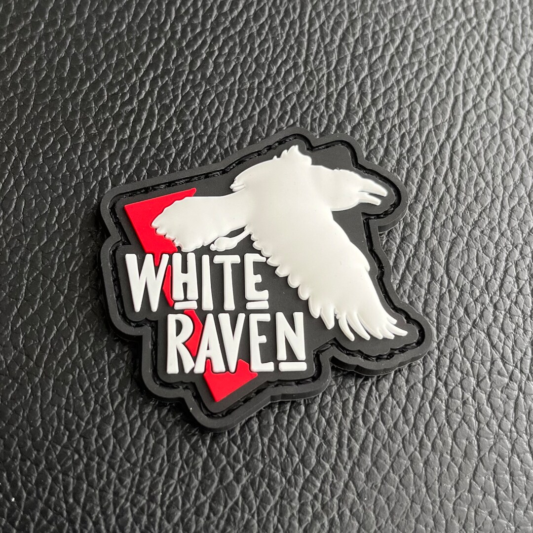 Pvc Patch White Raven - Etsy
