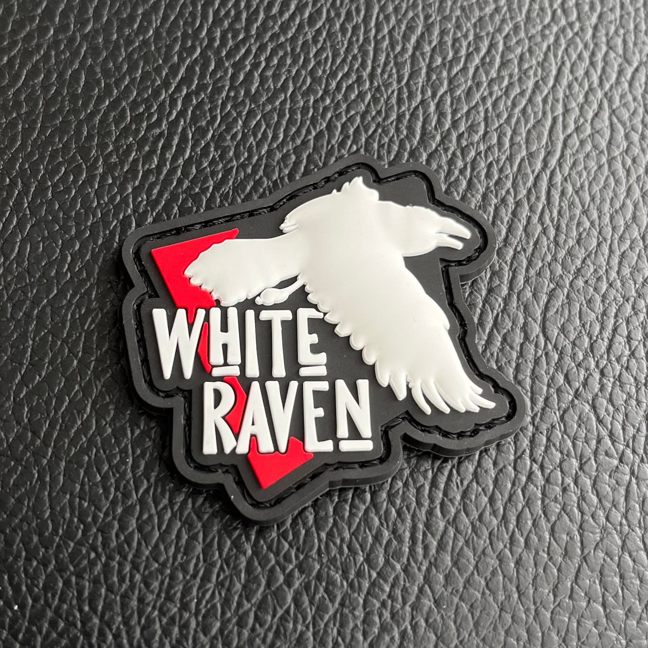Pvc Patch White Raven - Etsy