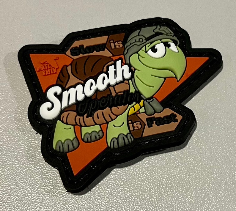 Pvc Patch "slow is Smooth, Smooth is Fast" - Etsy