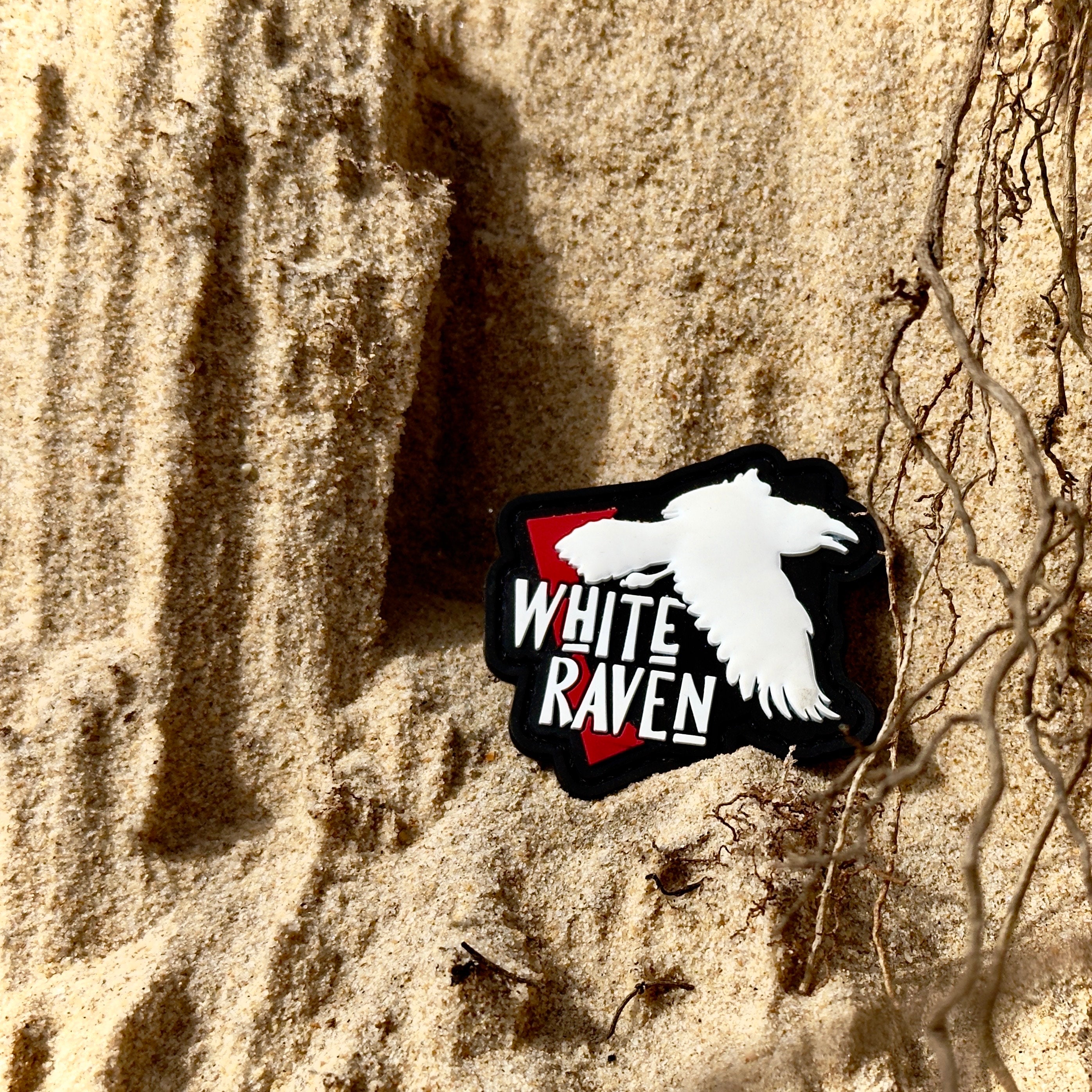 Pvc Patch White Raven - Etsy