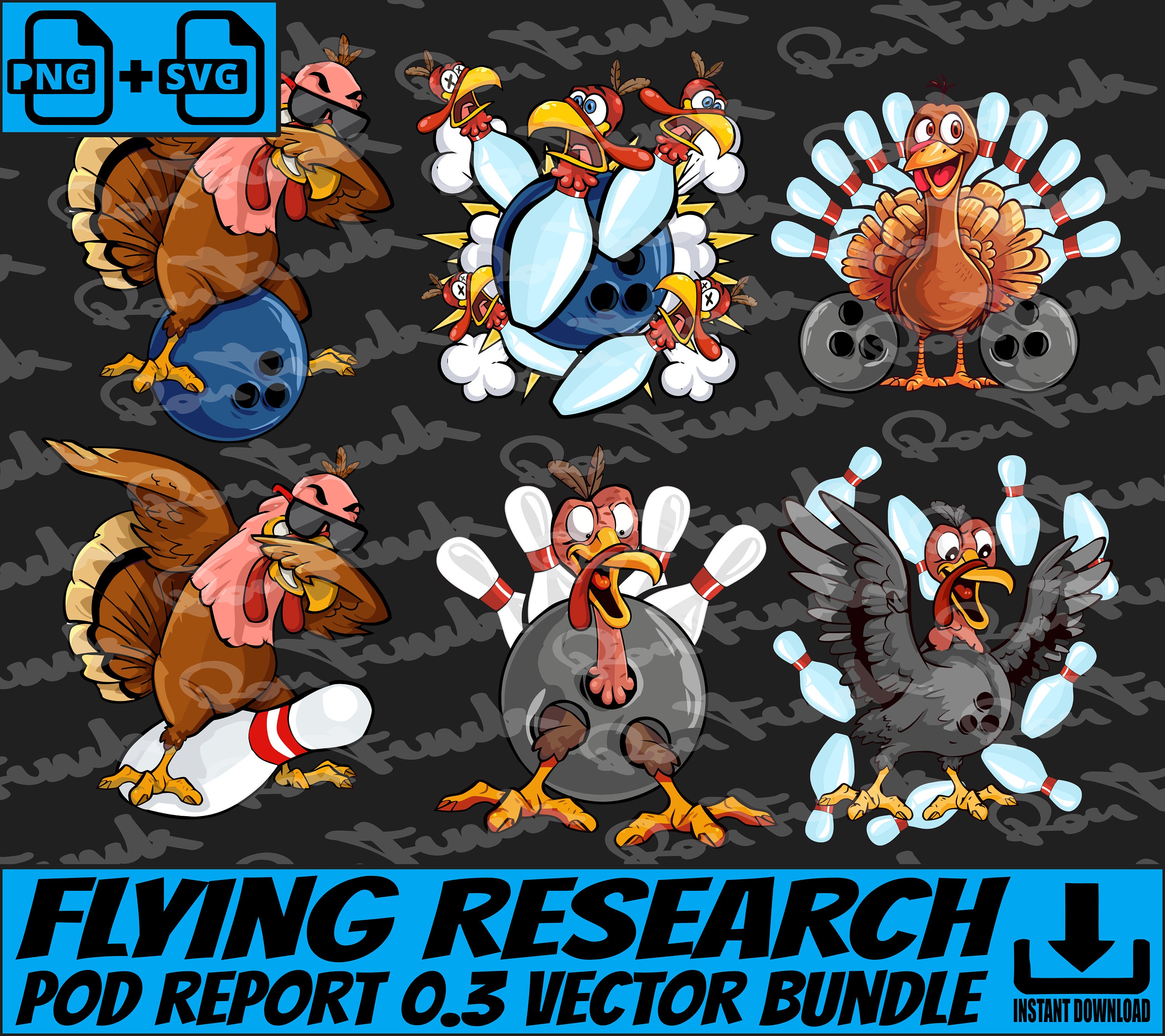 Cartoon Turkey Flying