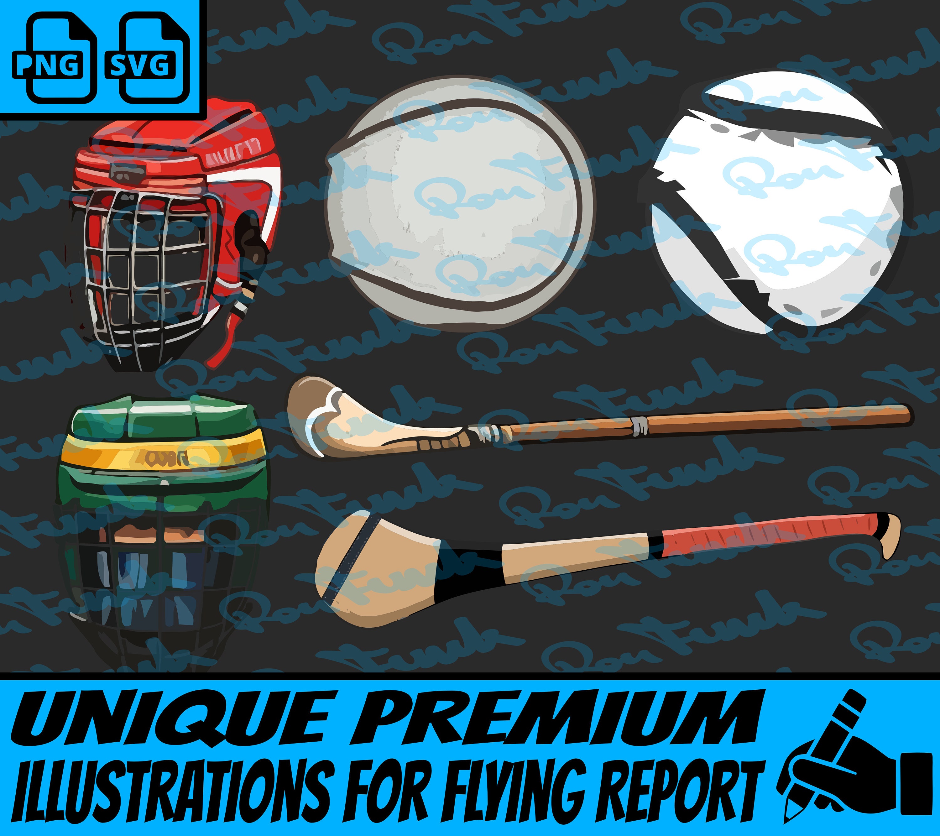 0 Hurling SVG Bundle for Shirts // Camogie PNG Sublimation Files ...