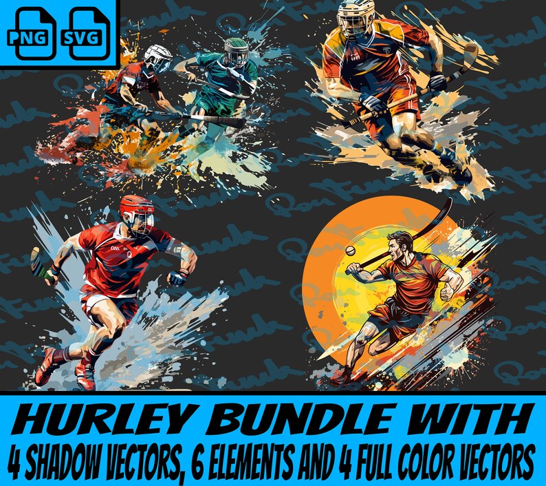 0 Hurling SVG Bundle for Shirts // Camogie PNG Sublimation Files ...