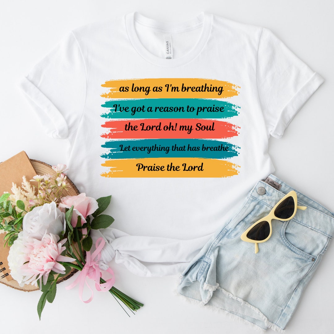 Praise the Lord Tshirt Christian Hoodie Praise Colourful Christian Tee ...