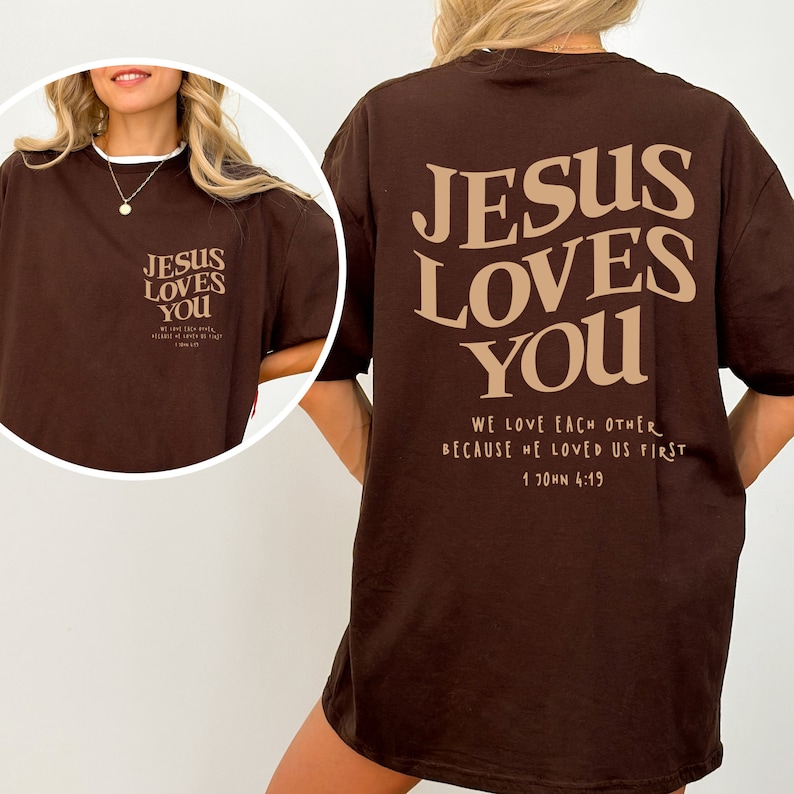 Christian Clothing, Jesus Loves You, Christian Hoodie, Jesus Hoodie ...