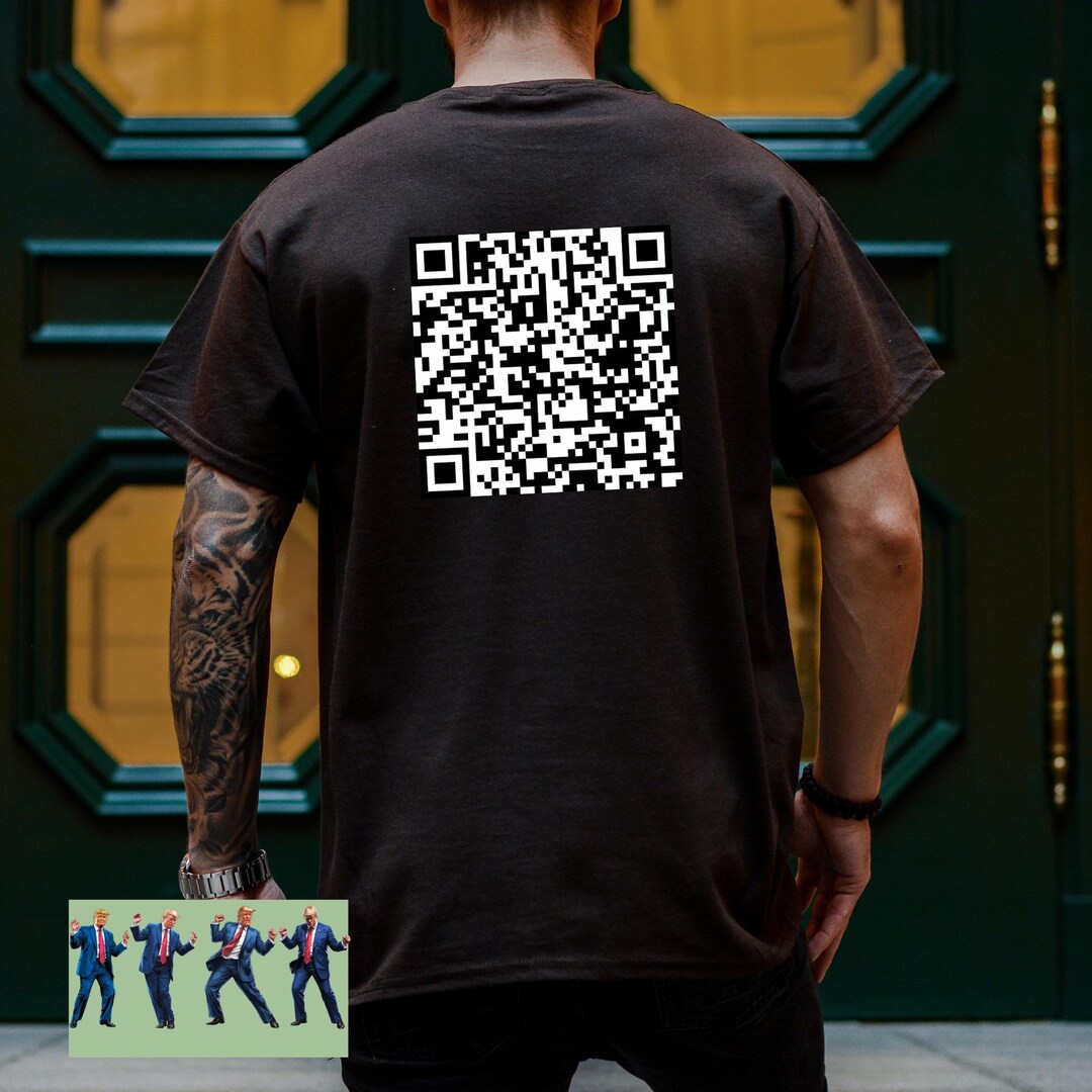Viral Trump Dance YMCA QR Code T-shirt - Funny Trump Dance Shirt, Trump ...