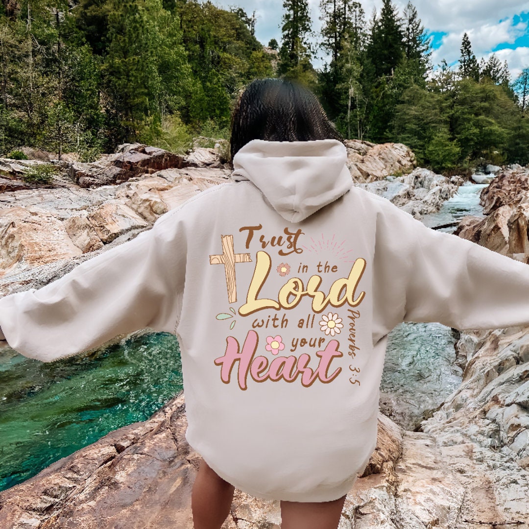 Christian Clothing, Bible Verse Hoodie, Faith Sweatshirt Religious ...