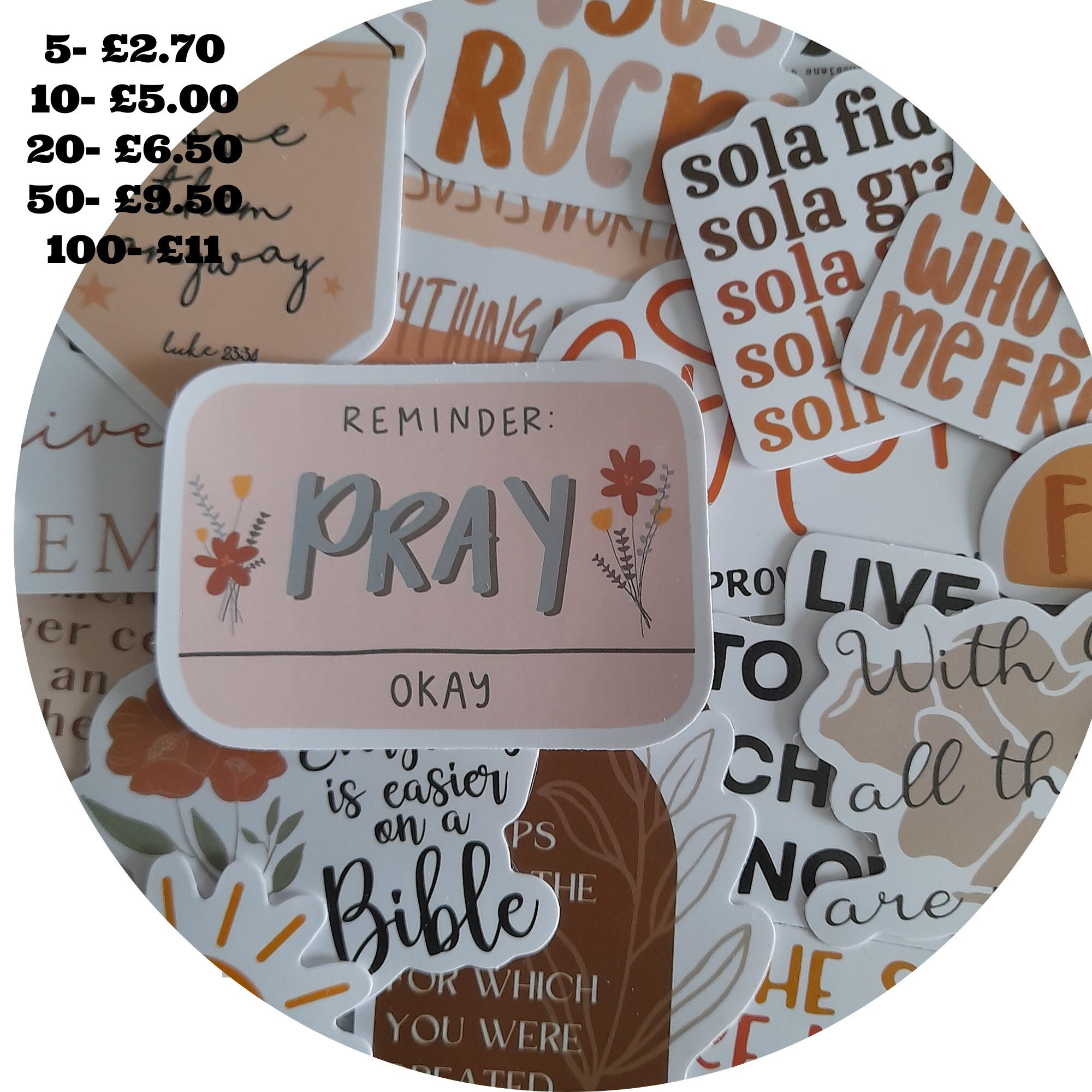 Bible Verse Sticker Pack Bible Journaling Sticker Boho - Etsy