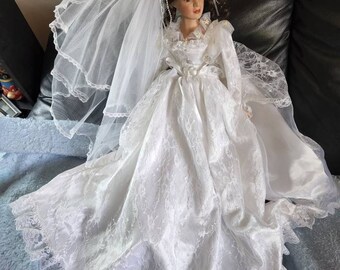 Porcelain Bride Doll - Etsy