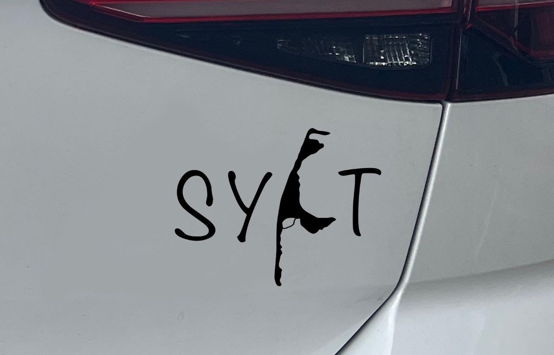 Sylt Car Sticker Sticker Label With Sylt Silhouette - Etsy