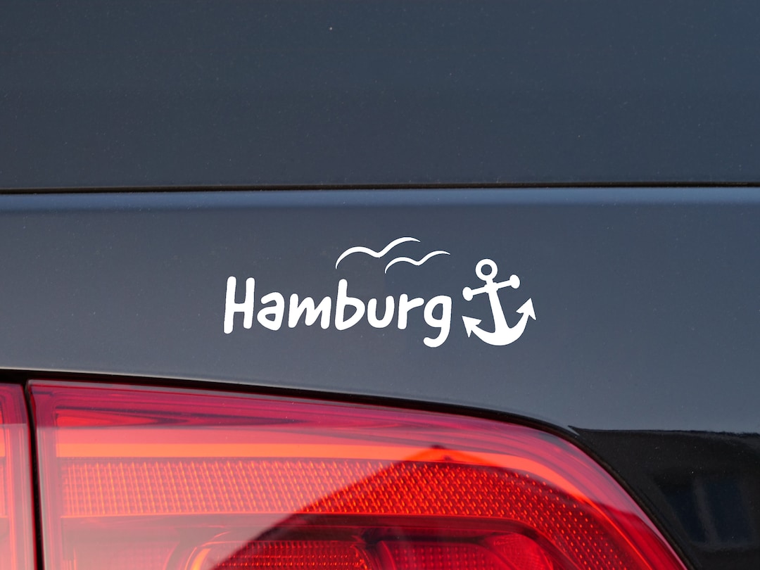 Hamburg Car Sticker Vehicle Sticker Label Anchor Coast Maritime With ...
