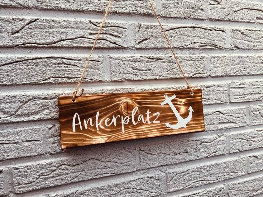 Anchorage Sign Made of Wood Weatherproof for Hanging Maritime - Etsy