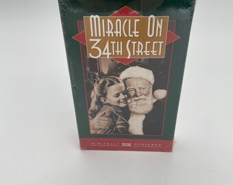 Factory Sealed Miracle on 34th Street VHS Edmund Gwenn Natalie - Etsy