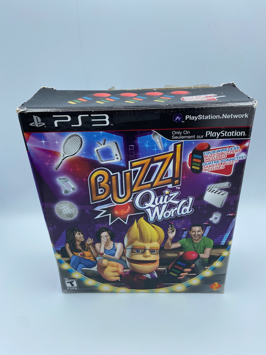 Buzz Quiz World PS3 Game and Buzzer Set. Playstation 3 - Etsy