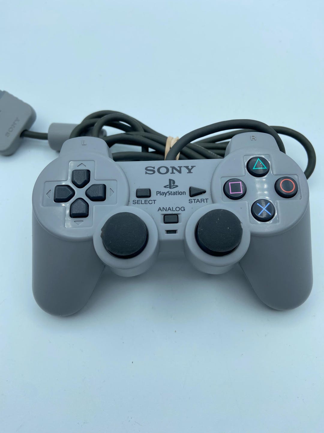 Grey Analog Playstation One Controller – Cleaned, Tested, Fast Shipping ...
