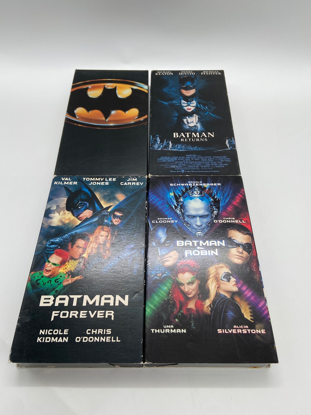 Batman VHS Lot of 4 - Batman, Batman Returns, Batman Forever, Batman ...