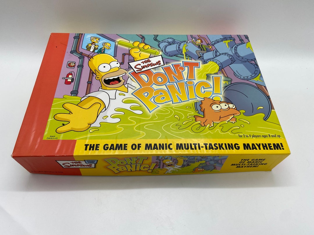 The Simpsons: Don't Panic Board Game. Complete - Etsy