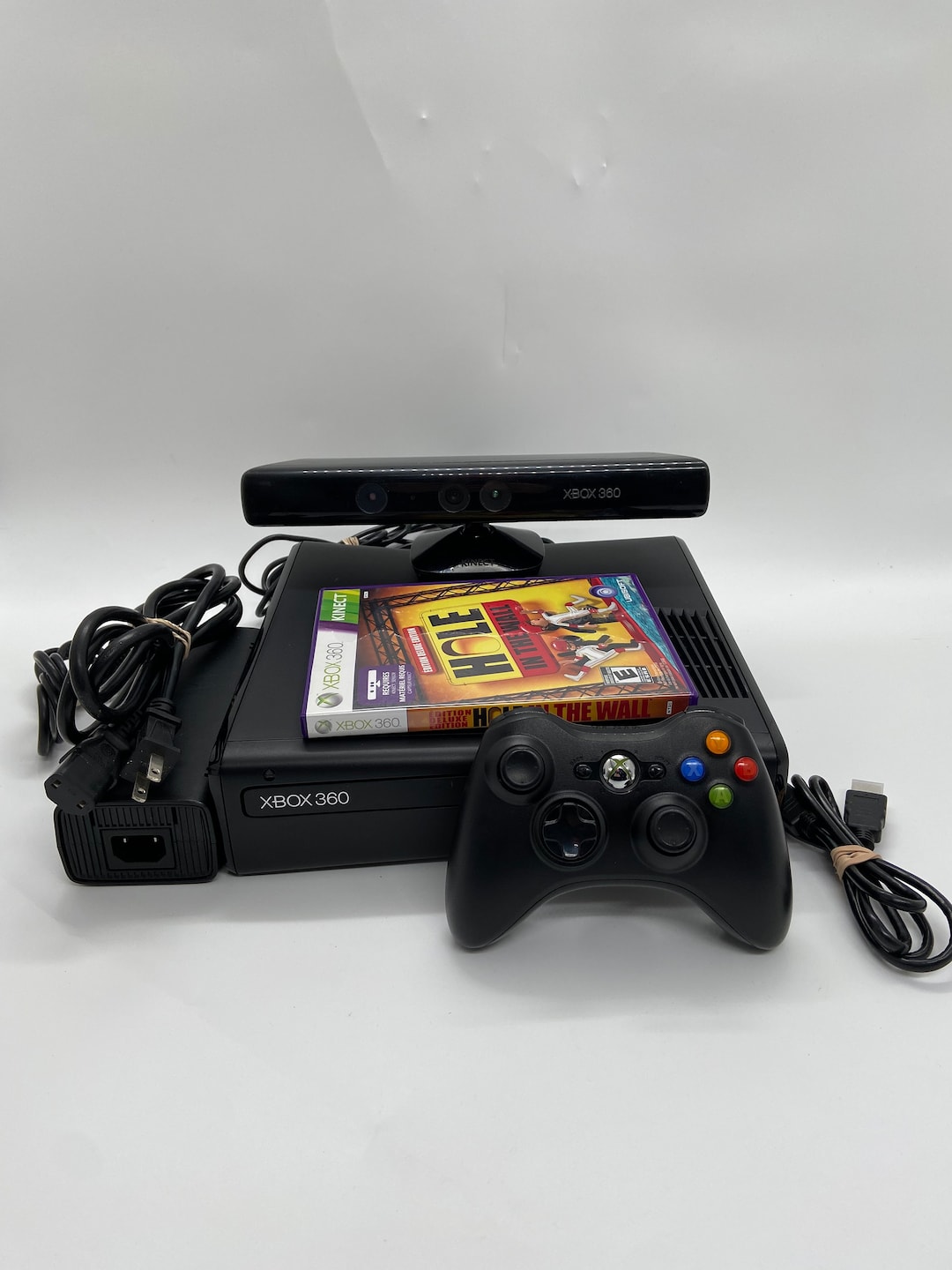 Xbox 360 Slim Model S With Kinect and the Hole in the Wall Game. - Etsy
