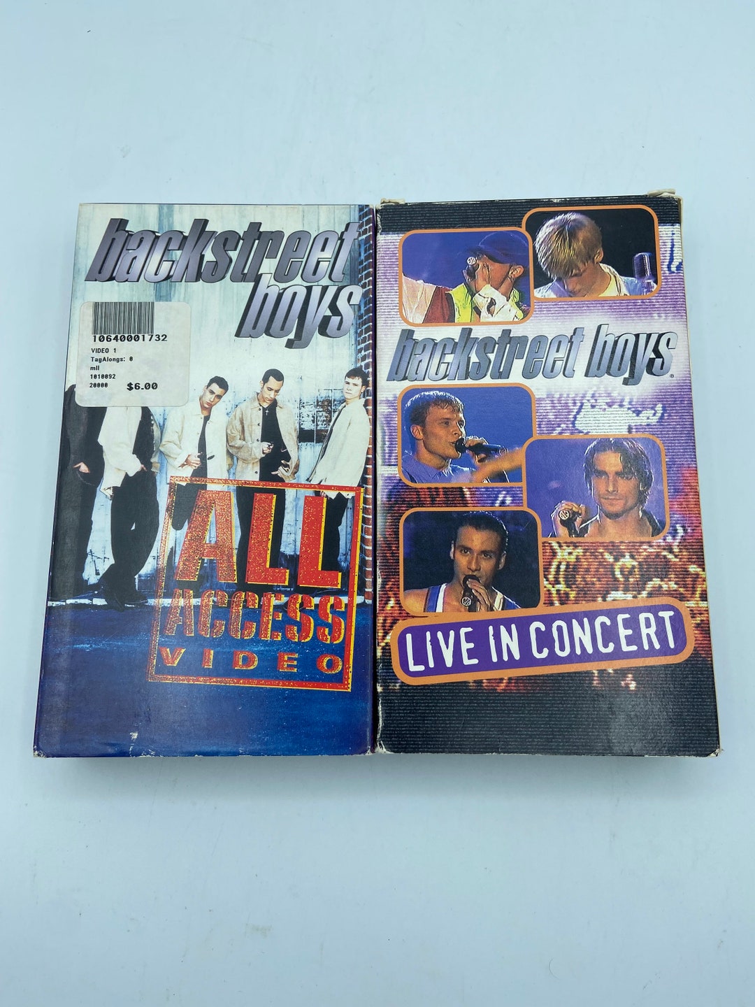 Backstreet Boys VHS Lot Live in Concert and All Access Video Excellent ...