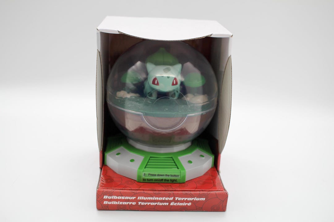 New in Box Pokémon Bulbasaur 5 LED Illuminated Terrarium Fast Shipping ...