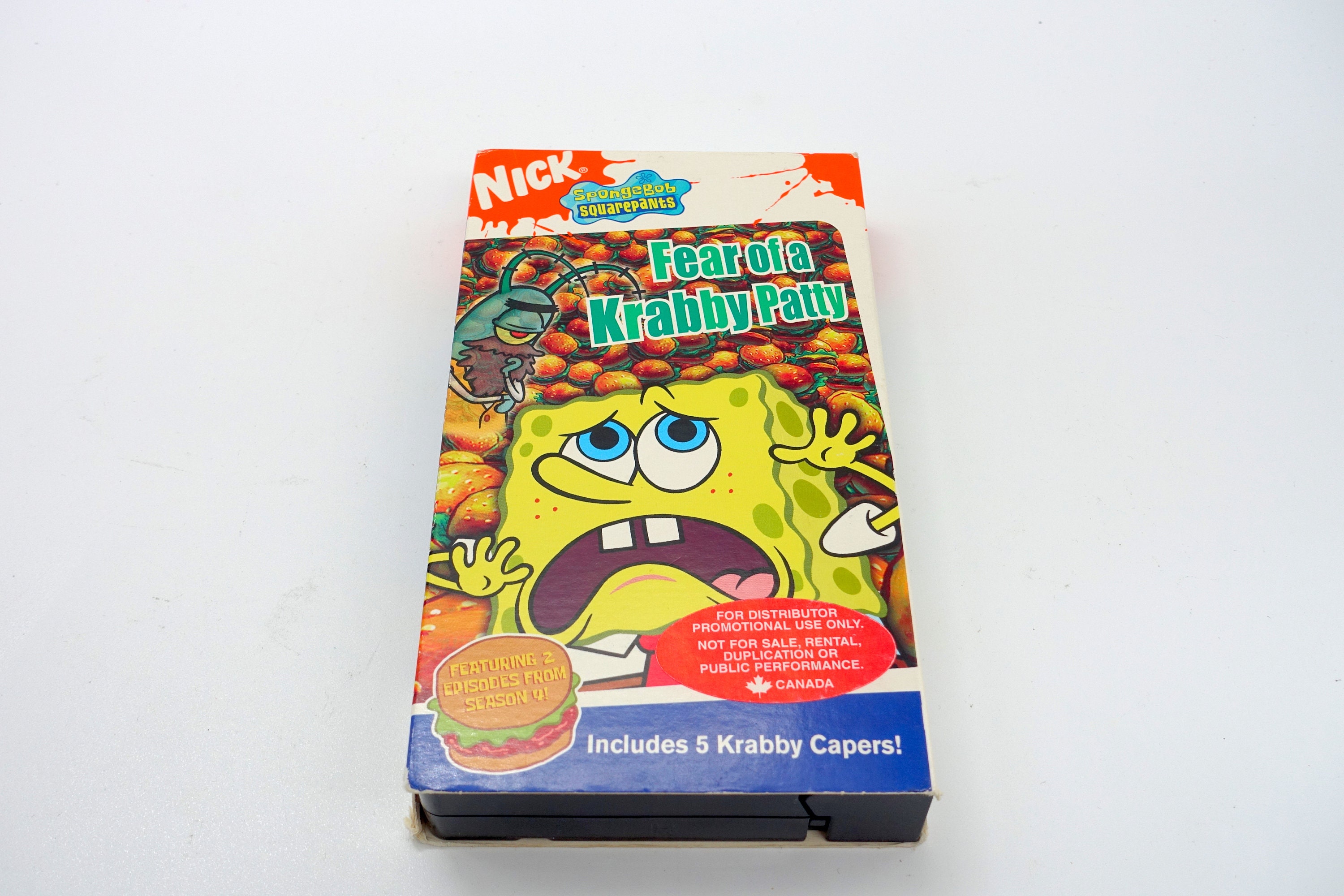 Spongebob Fear Of A Krabby Patty Vhs