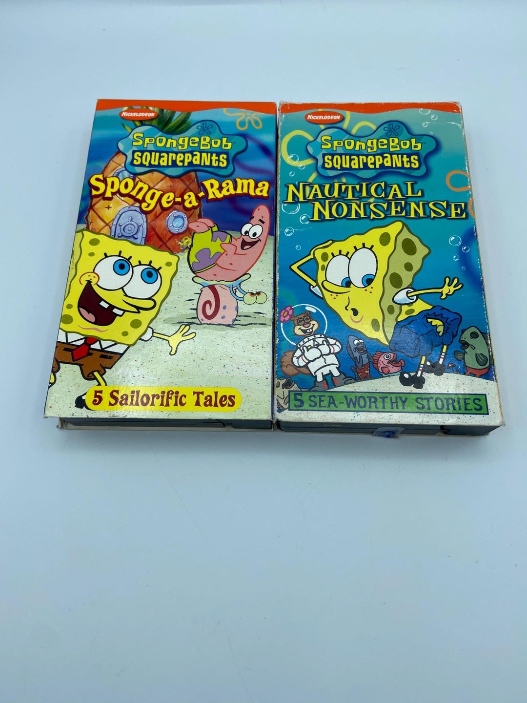 Lot of 2 Spongebob VHS – Sponge-a-rama & Nautical Nonsense! - Etsy