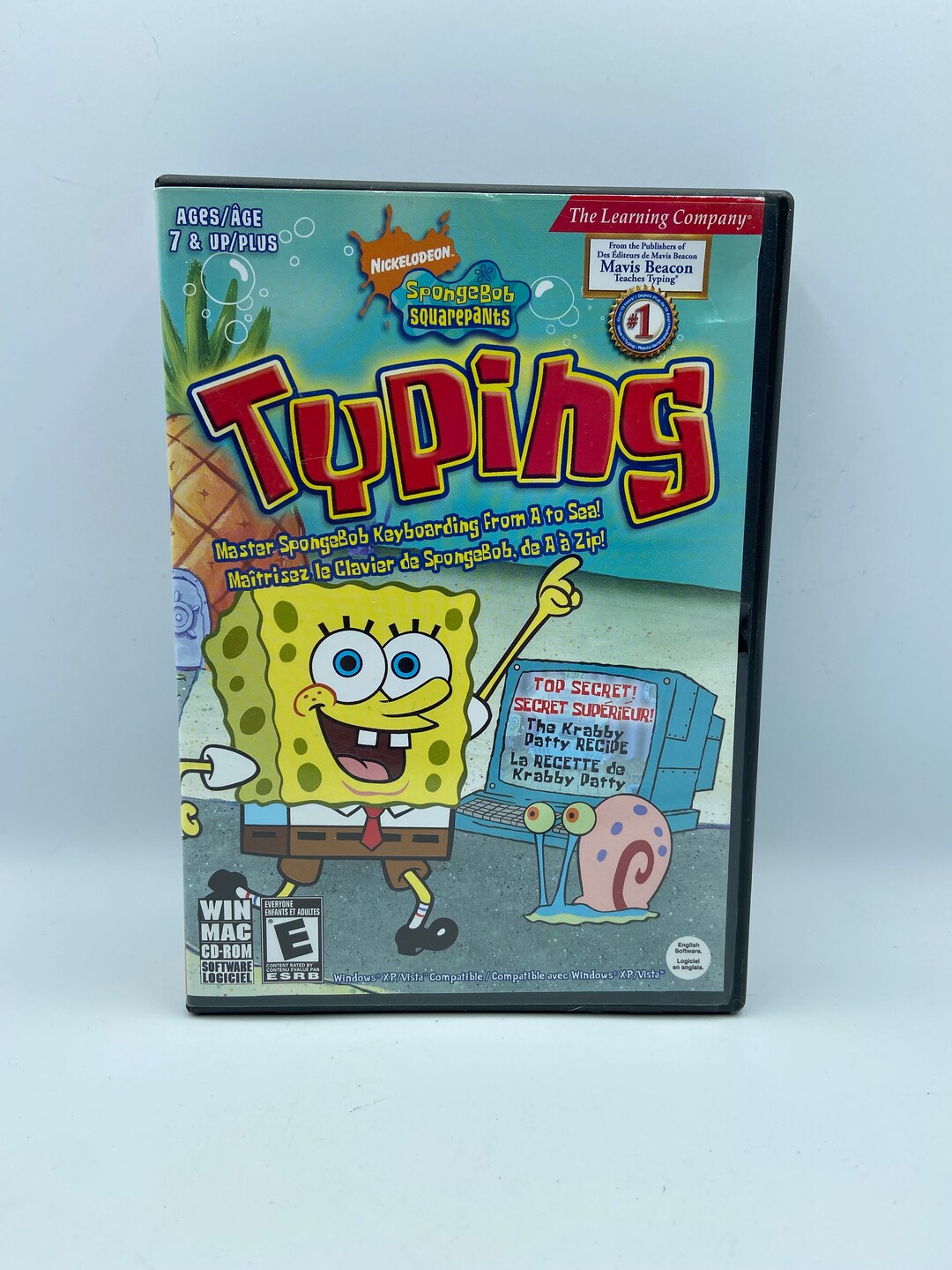Spongebob Squarepants Typing 2007 Win Mac Dvd Rom Software Rated E Keyboard Etsy