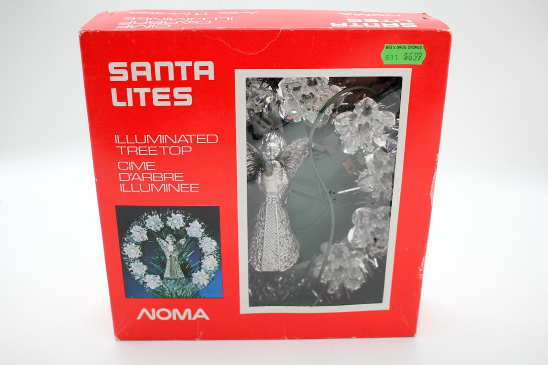 Vintage Noma Santa Lites Angel Tree Topper – Beautiful & Working, No ...