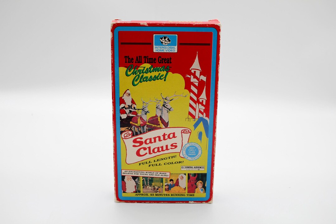 Vintage Santa Claus VHS Tape –interglobal. Tested & Working, Original ...