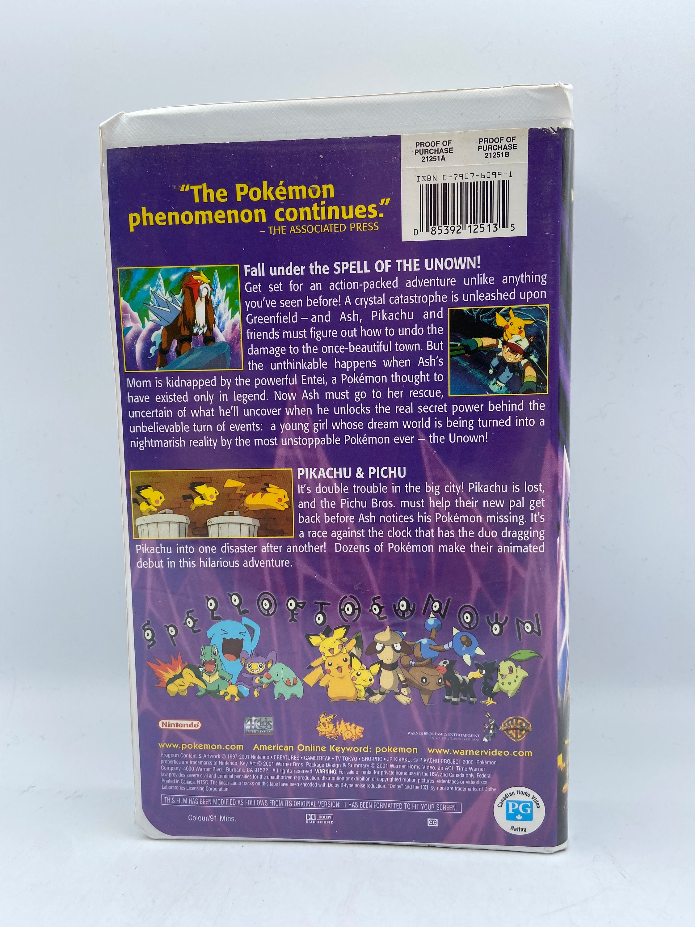 Pokemon 3: the Movie VHS Tape Great Working Condition With - Etsy