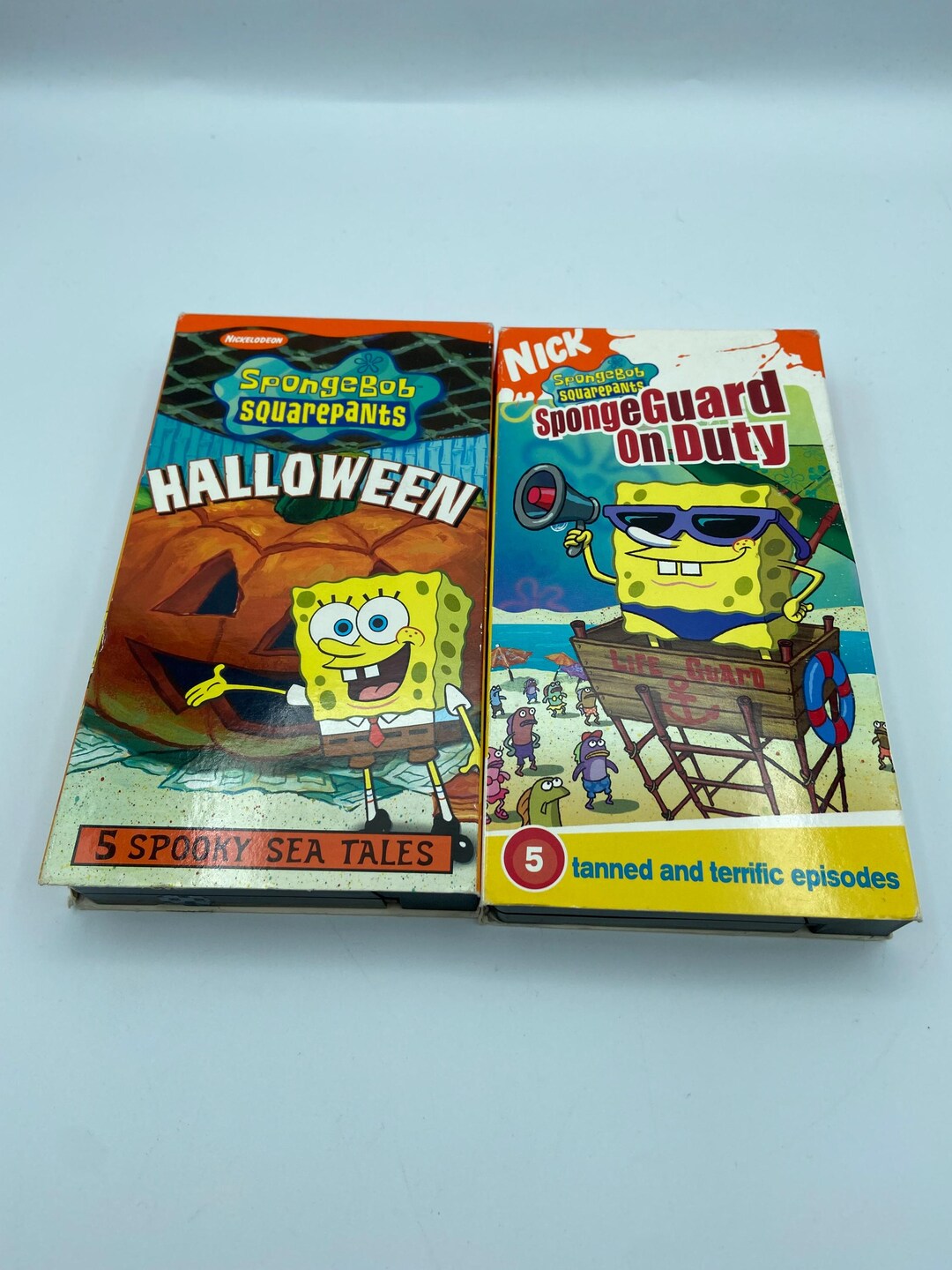 Lot of 2 Spongebob VHS – Halloween & Sponge Guard on Duty | Rare ...