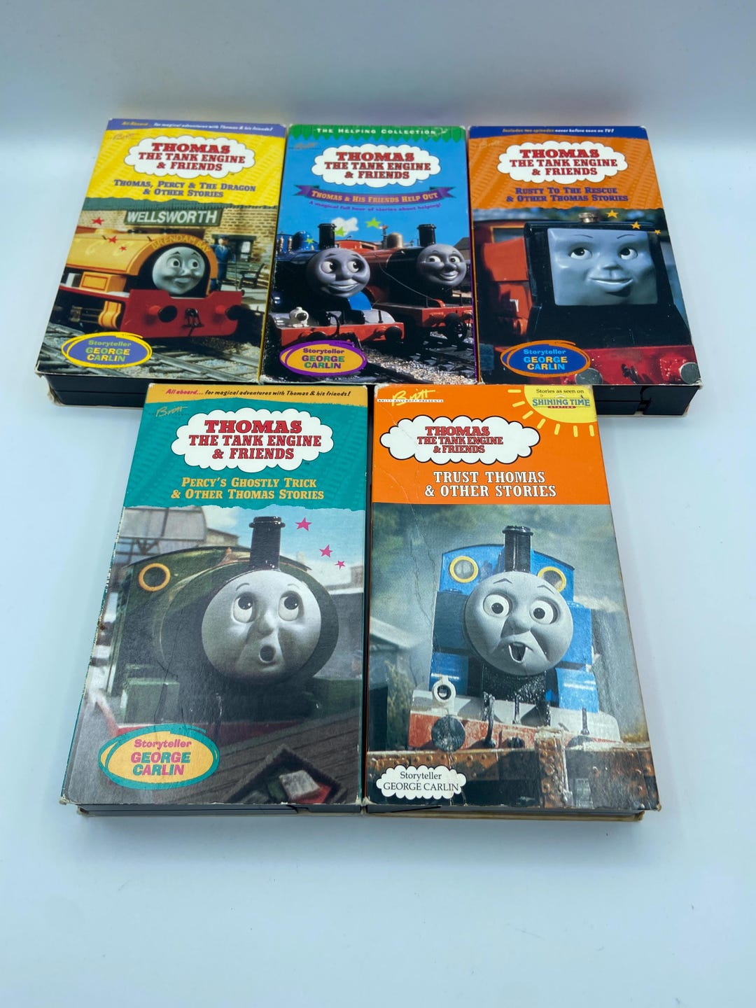 Lot of 5 Thomas the Tank Engine VHS - Percy and the Dragon, Rusty to ...