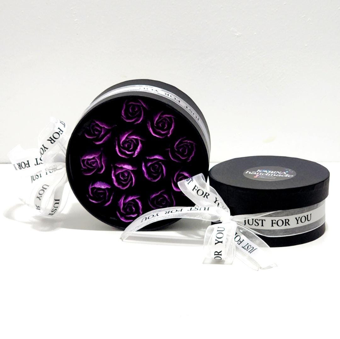 Tulip Soap Set — 7/12 Pieces Handcrafted Tulip Soaps in Gift Box — Spa ...