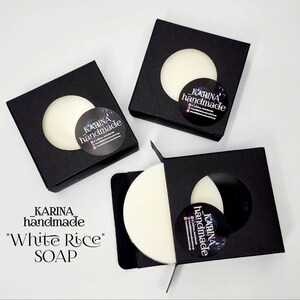 WHITE RICE Soap, Rice Cosmetics, Handmade Soap, Moisturaizing Soap, Natural Soap Bar, Gift Soap ...