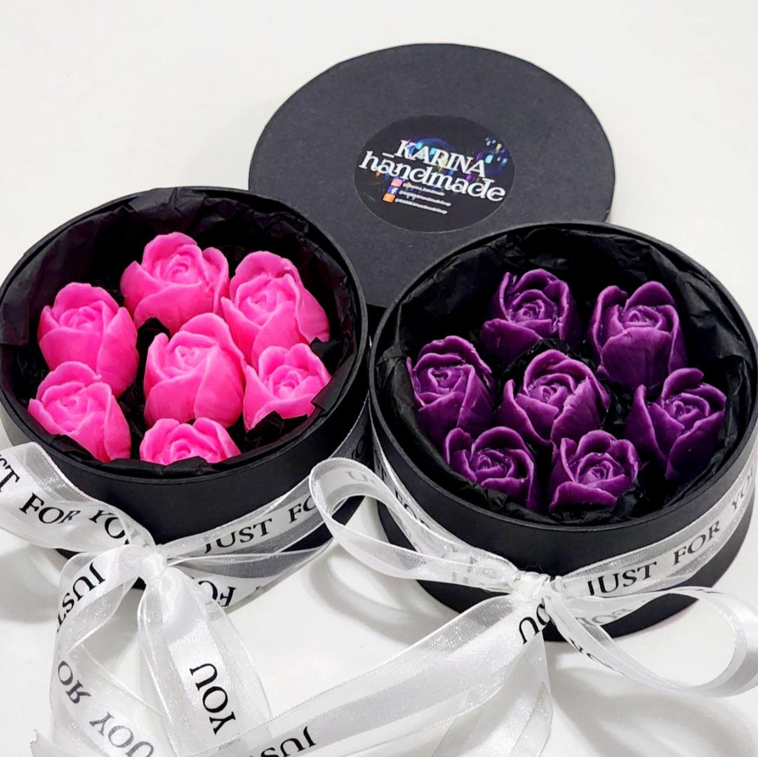 Tulip Soap Set: Organic Aroma Soaps in Black Gift Box - Etsy