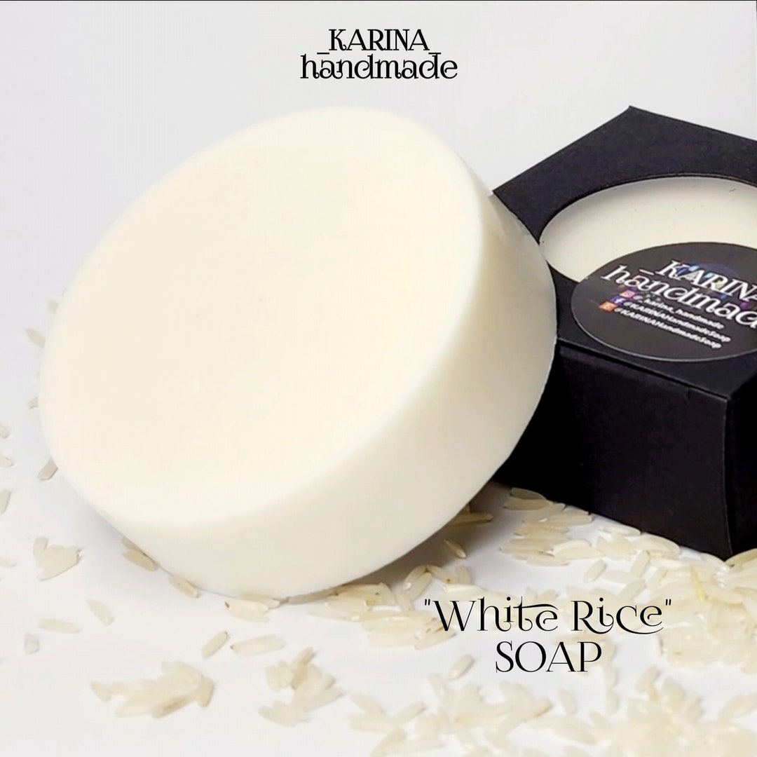 WHITE RICE Soap, Rice Cosmetics, Handmade Soap, Moisturaizing Soap ...