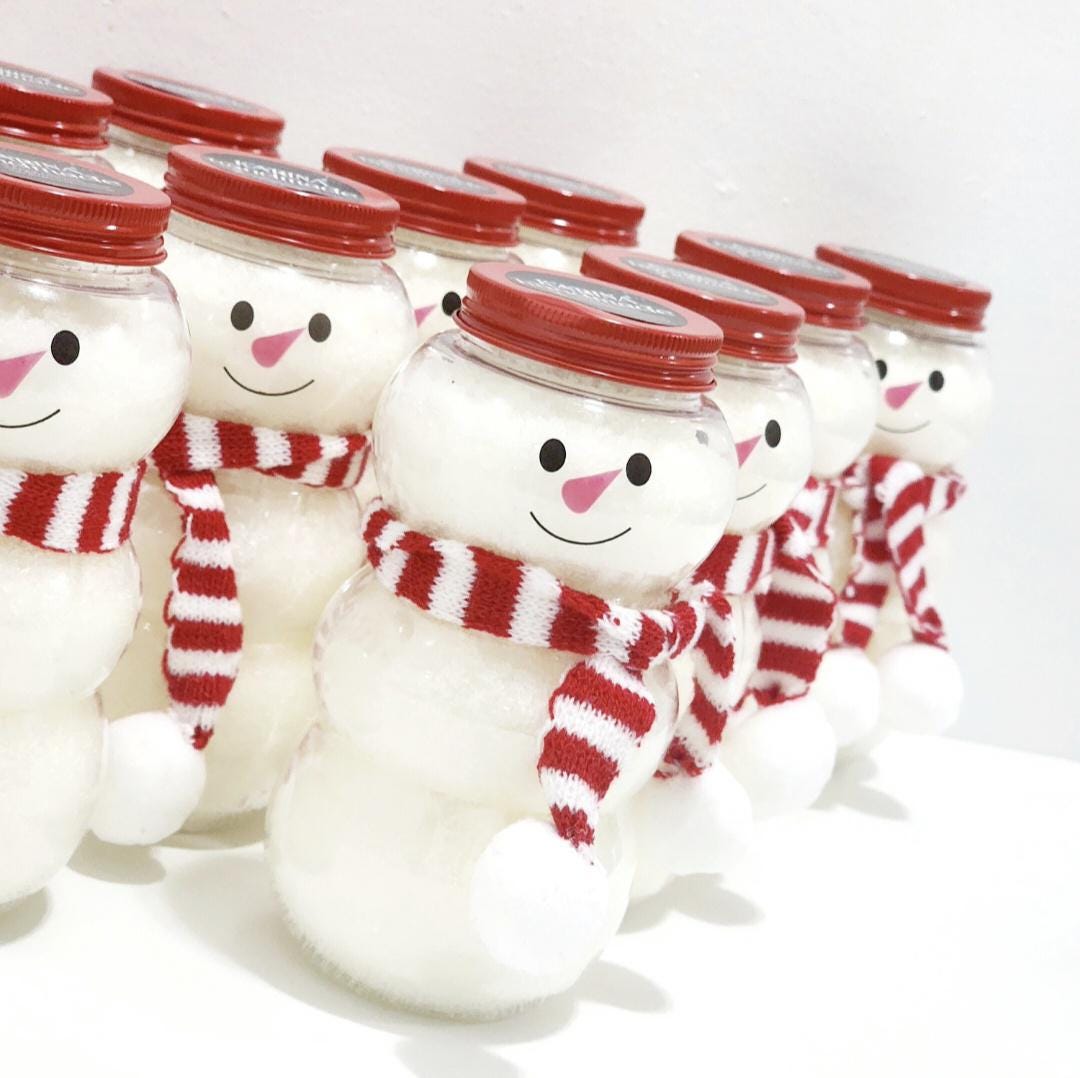 Snowman Epsom Salt Spa Soak – Holiday Bath Salt, Winter Self-care - Etsy