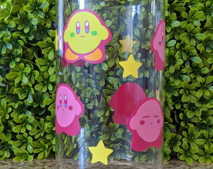 Kirby and the Amazing Mirror Glass Cup - Etsy