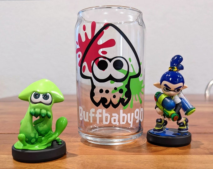 Splatoon Beer Can Glass // Squid Gaming Cup // Inkling Cup // Gaming ...