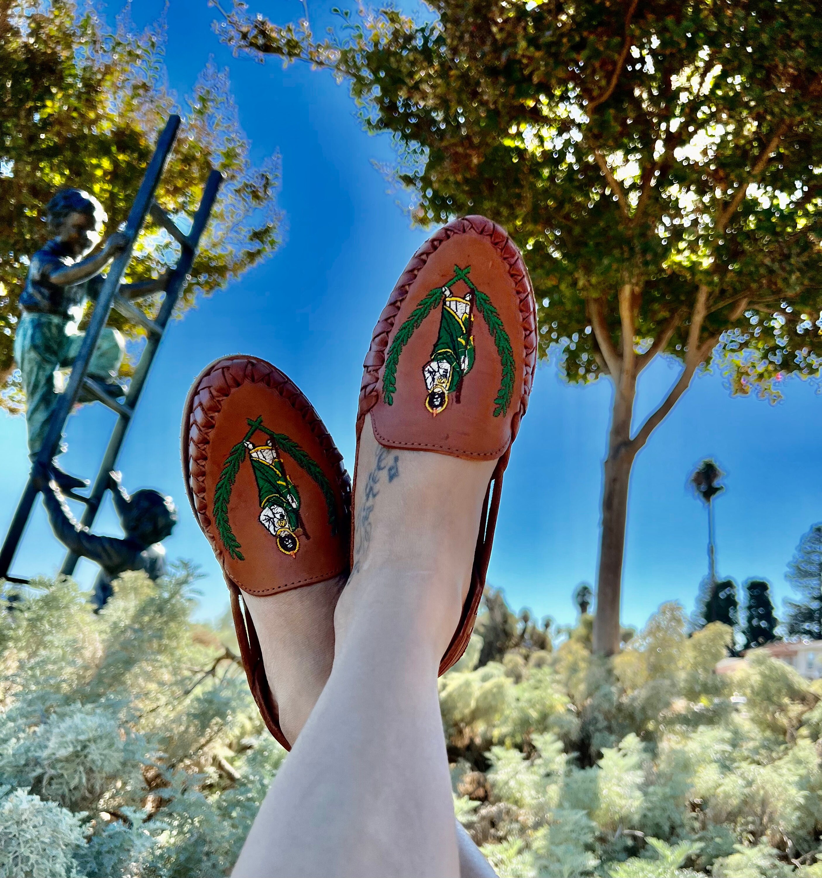 San Juditas Tadeo/ Mexican Laether Huaches / San Judas - Etsy