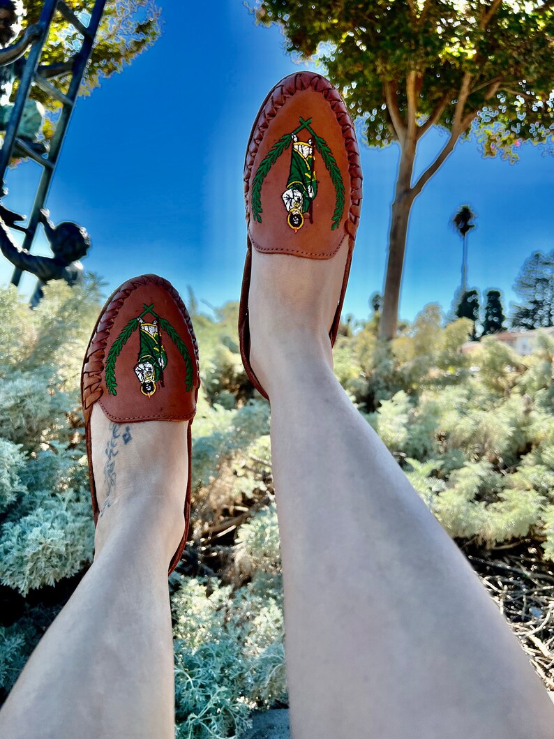 San Juditas Tadeo/ Mexican Laether Huaches / San Judas - Etsy