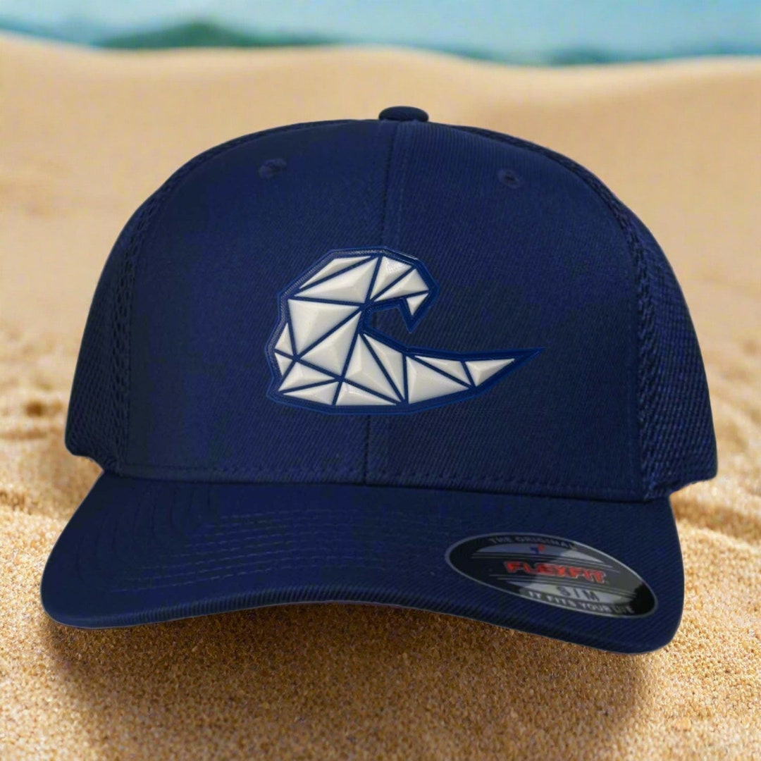 Wave Trucker Hat: Geometric Design - Etsy