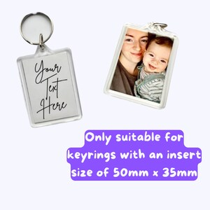 Keyring Insert Template, Keychain Template for Acrylic Keychains ...