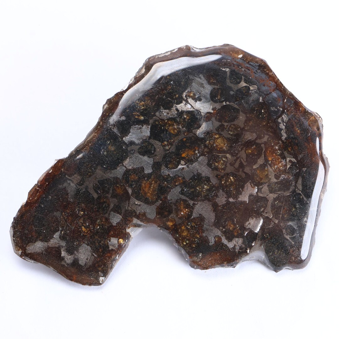 34.4g Kenya Pallasite Meteorite Slice , Natural Meteorite Slice, From ...