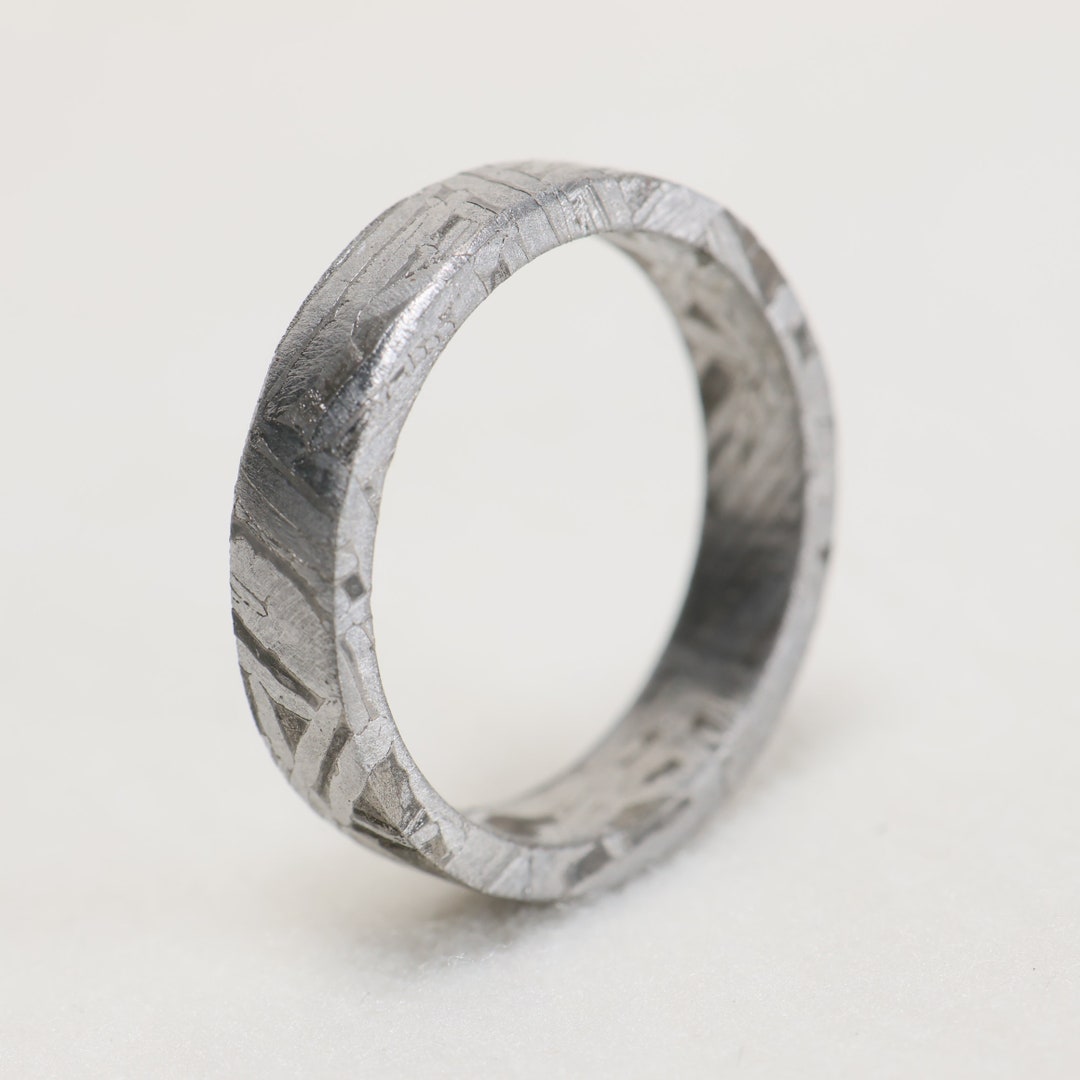 Natural Meteorite Carved Ring, Muonionalusta Meteorite,meteorite Ring ...