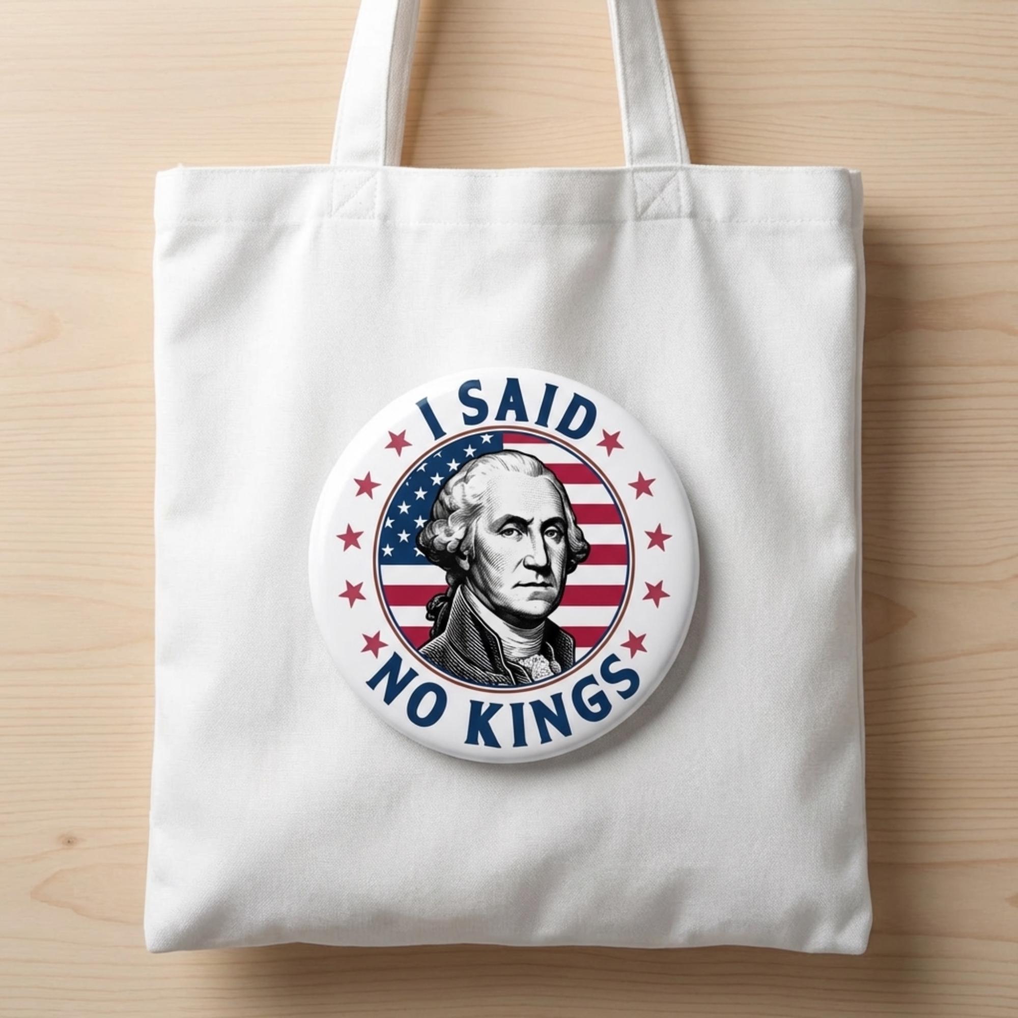 Anti Trump Pin, I Said No Kings Washington Button Pin,patriotic Anti ...